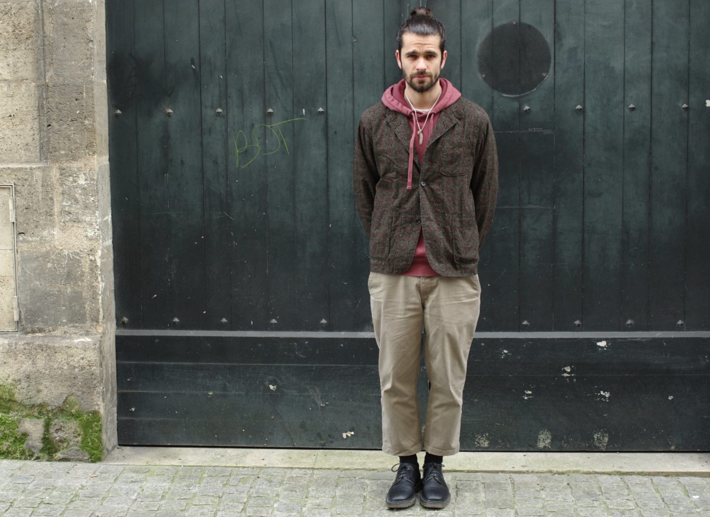 Engineered Garments Loiter Jakcet pour une tenue en layering et volume