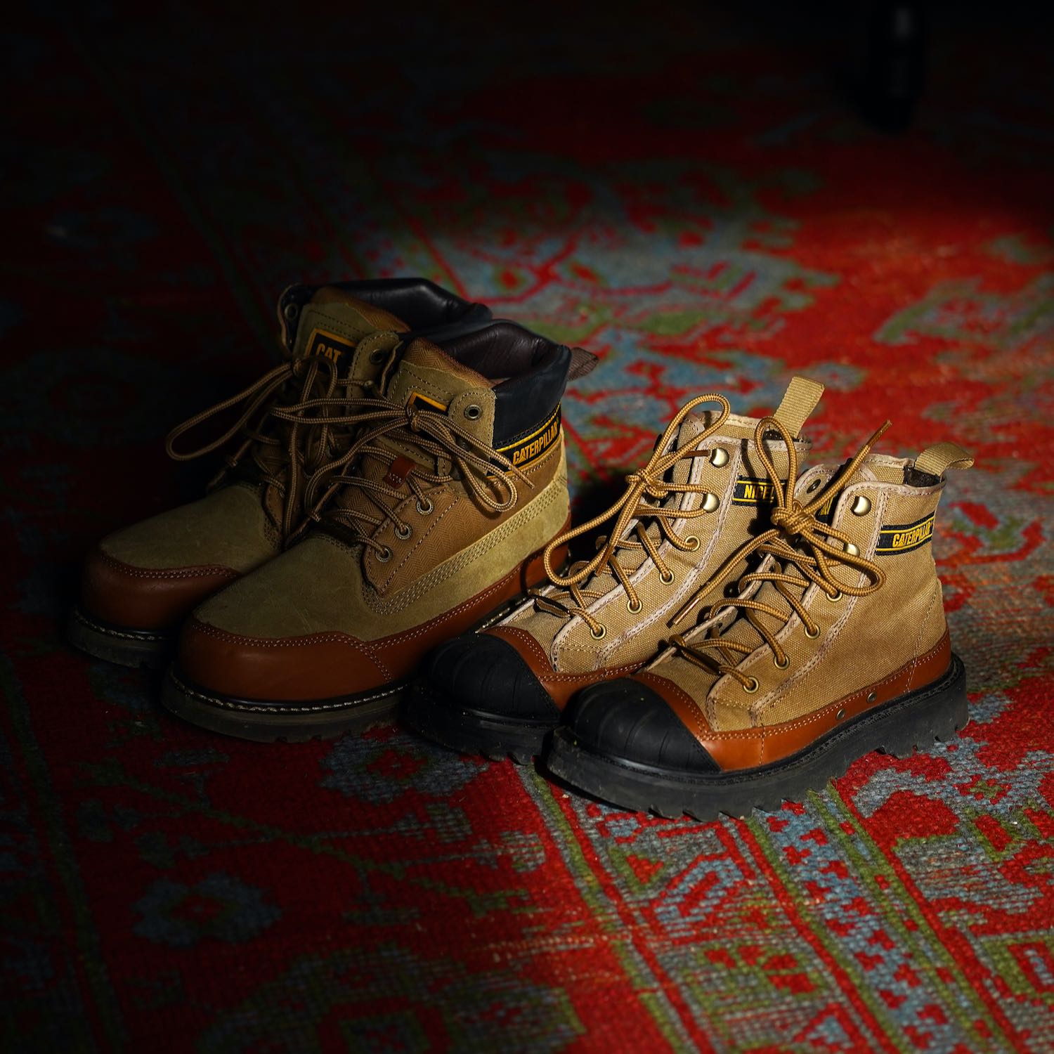 Cat x Nigel Cabourn: des work boots mixtes d'inspiration militaire
